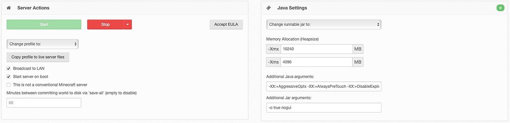 Forge 1.12.2 can't start from WEB UI but over SSH yes - Web-UI - MineOS Forum